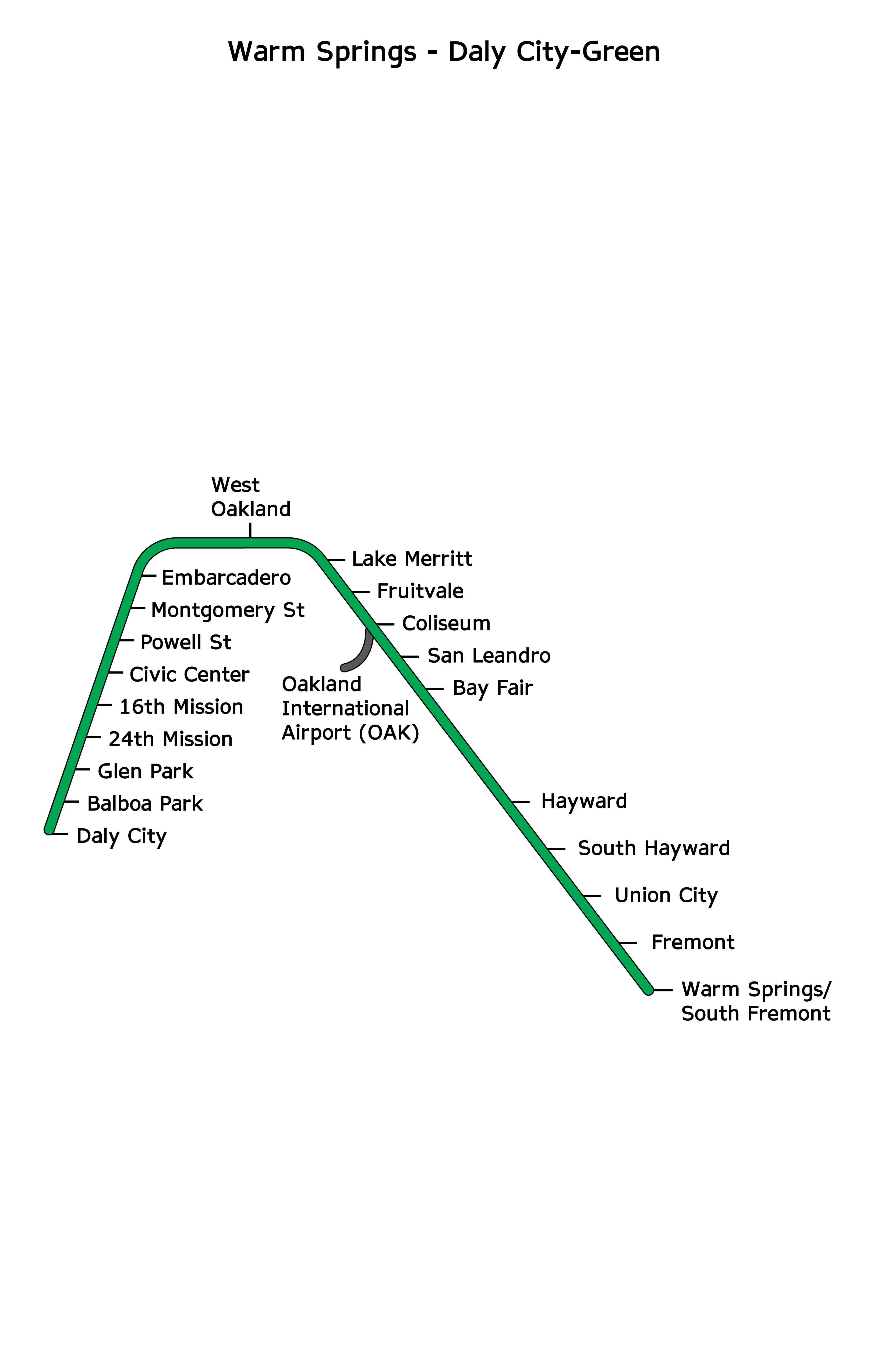Tactile BART System Map – Naomi Rosenberg Design