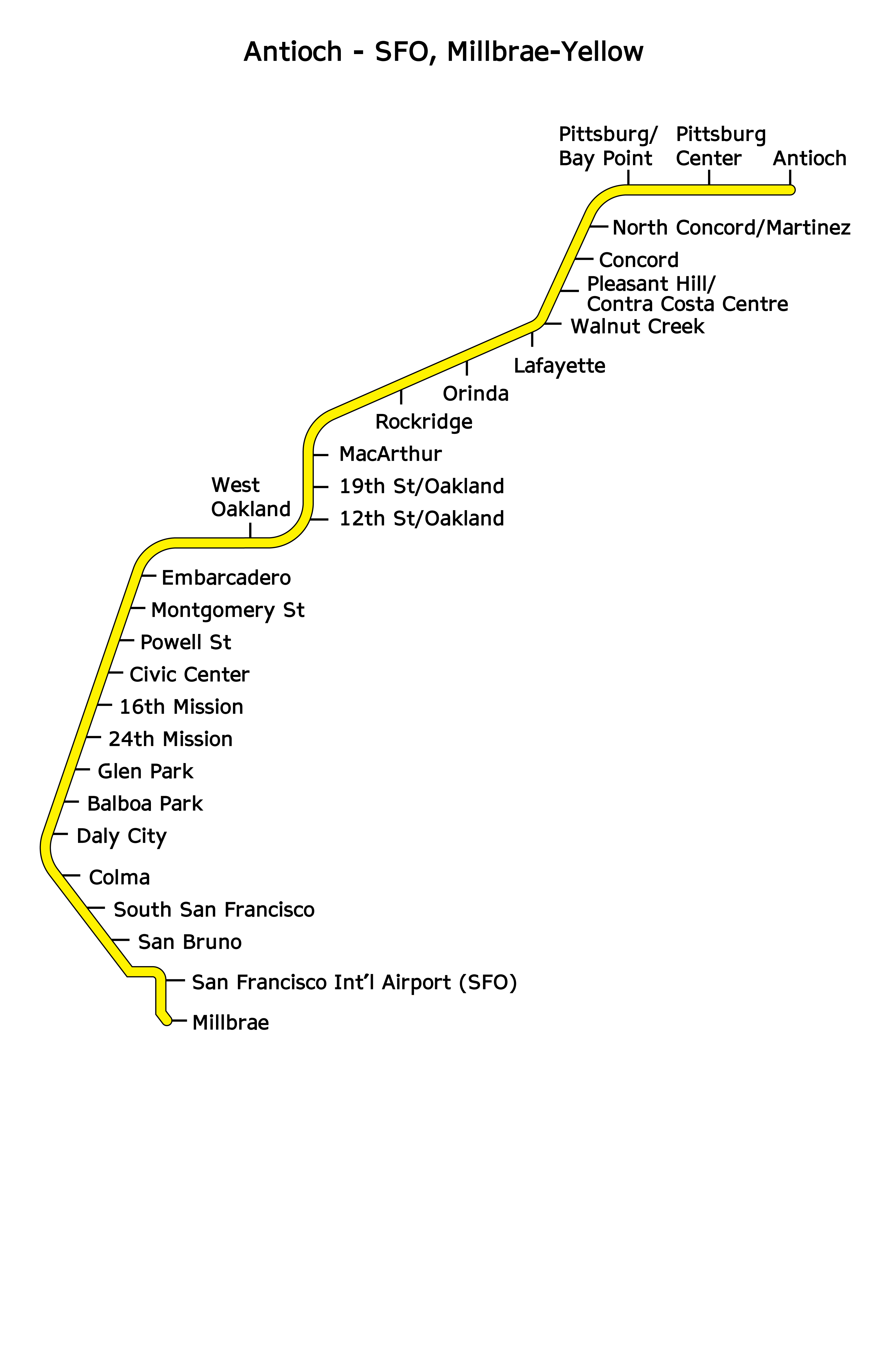 Tactile BART System Map – Naomi Rosenberg Design